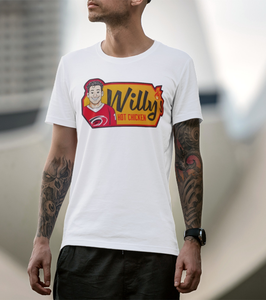 Willy Hot Chicken Carolina Hurricanes Sports Fan Apparel T-Shirt
