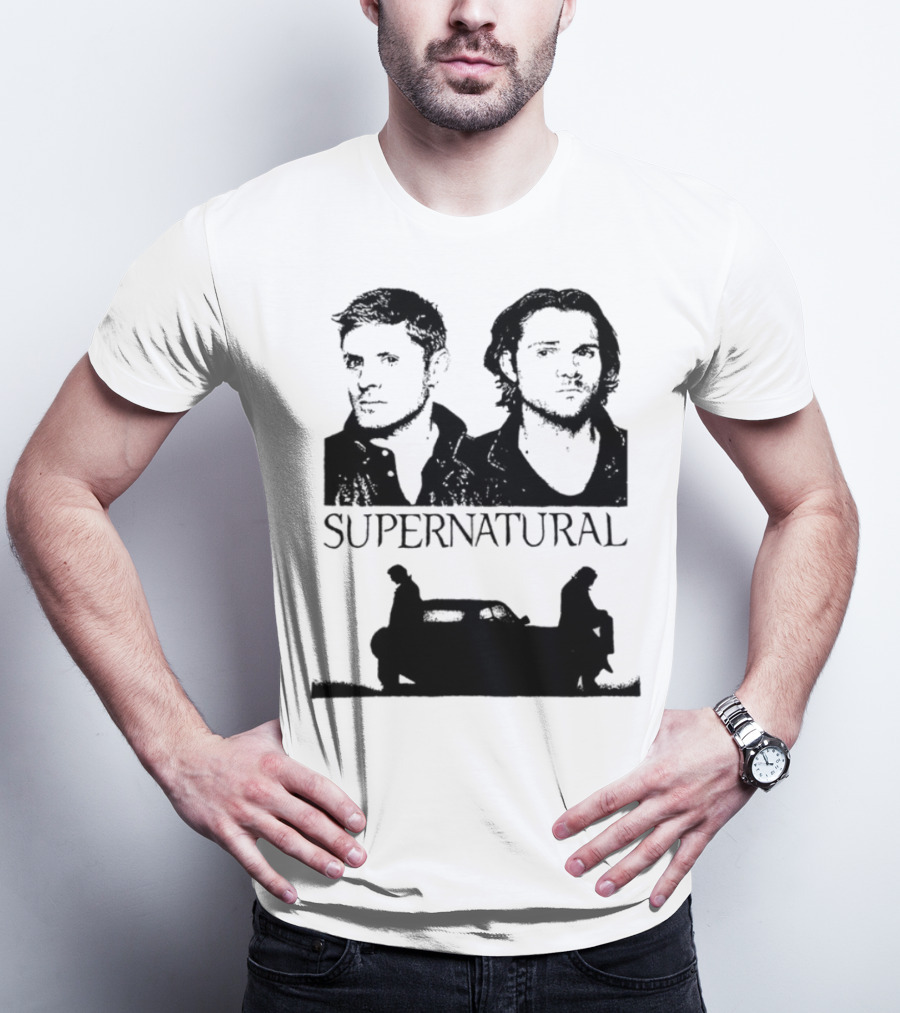 Sam And Dean Winchester Supernatural Impala Duo T-Shirt