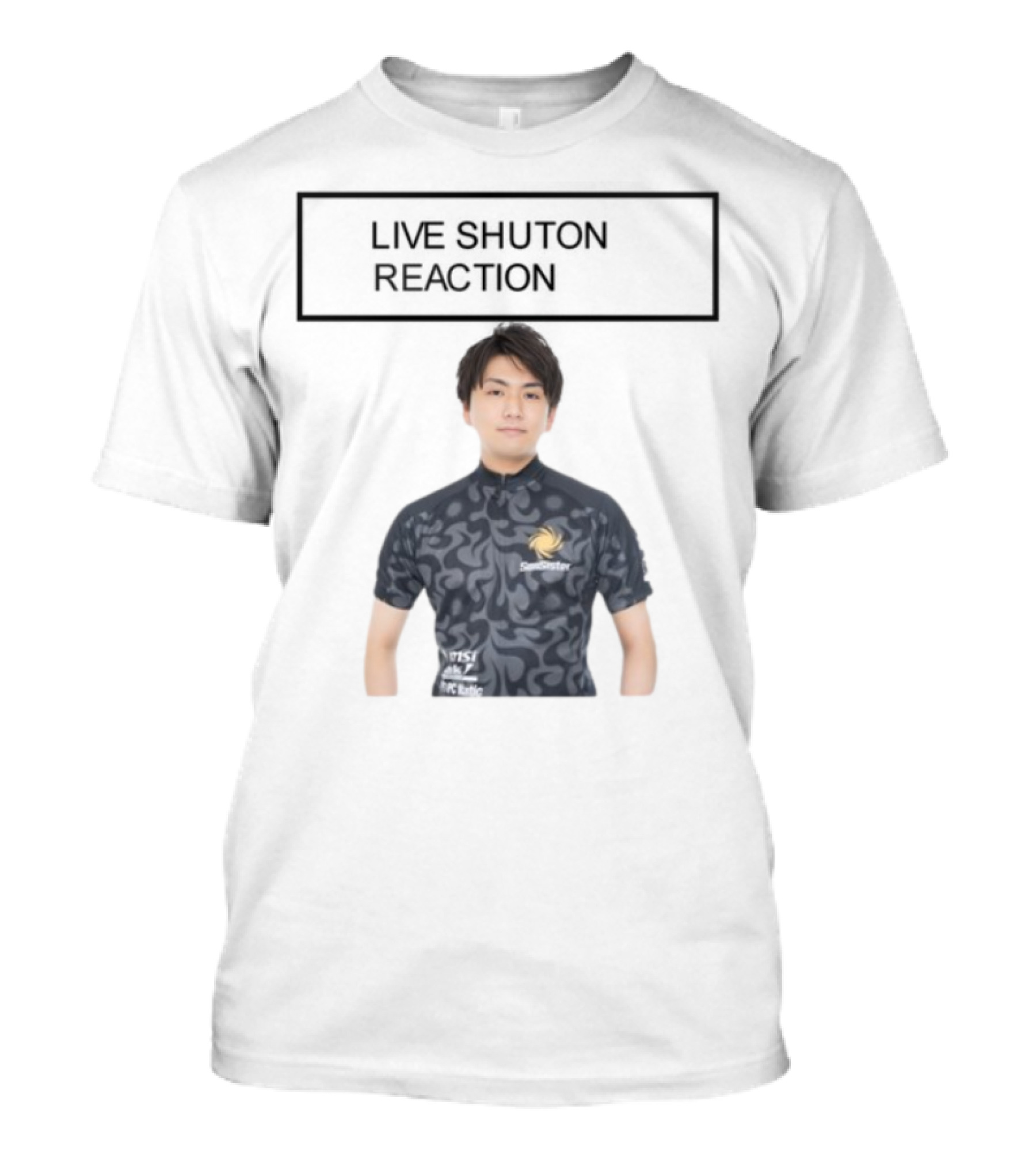 Live Shuton Reaction GameStar Esports Pattern MST Team Wear T-Shirt