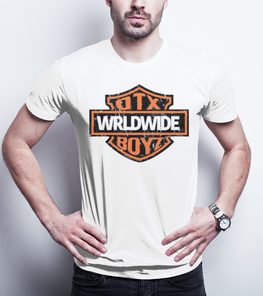 Otxboyz Wrldwide Grunge Badge Style T-Shirt