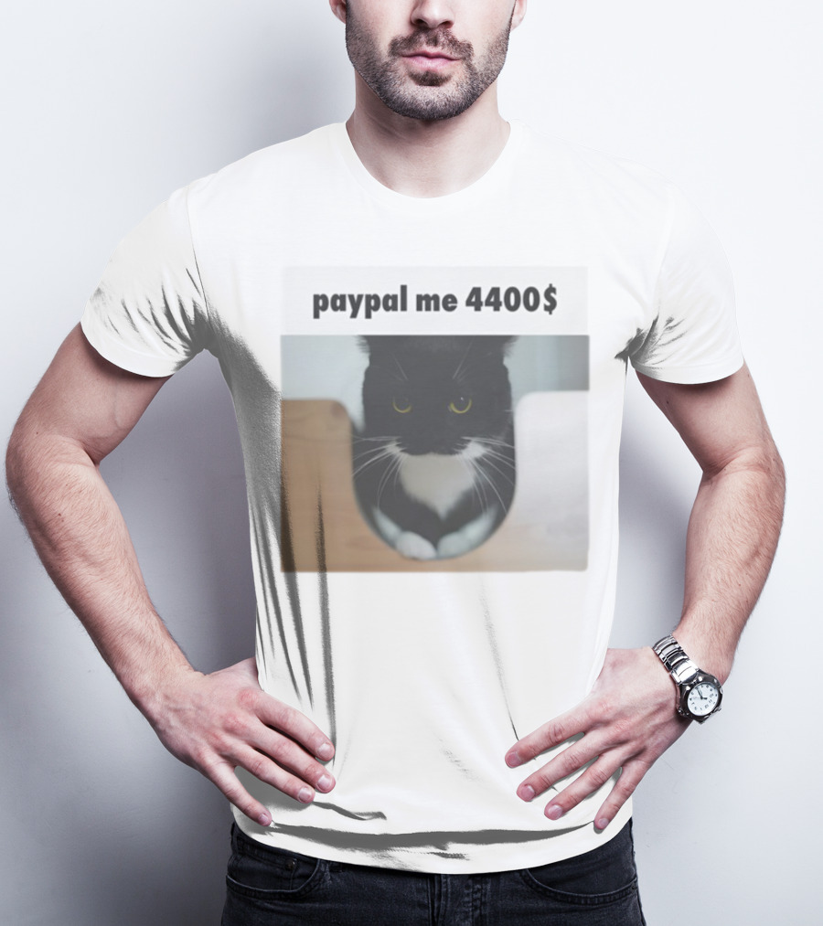 Paypal Me 4400$ Black Cat T-Shirt
