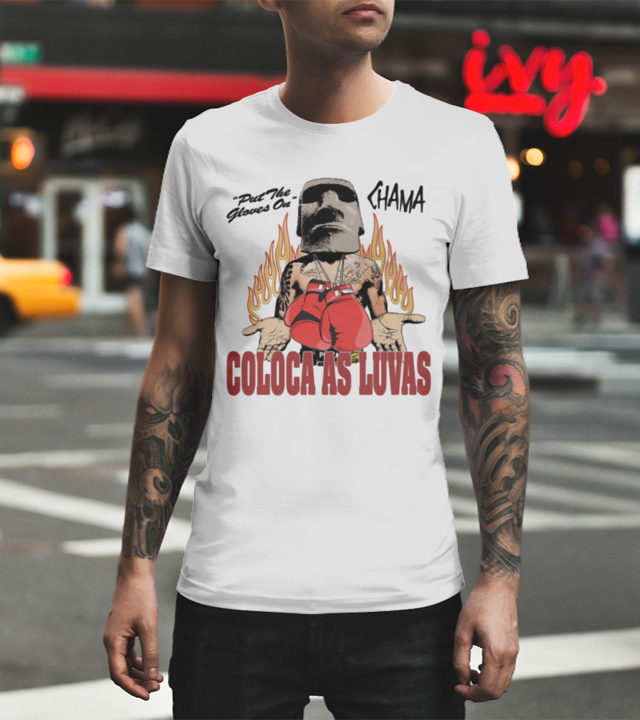 "Coloca As Luvas Put The Gloves On Flame Boxing" T-Shirt