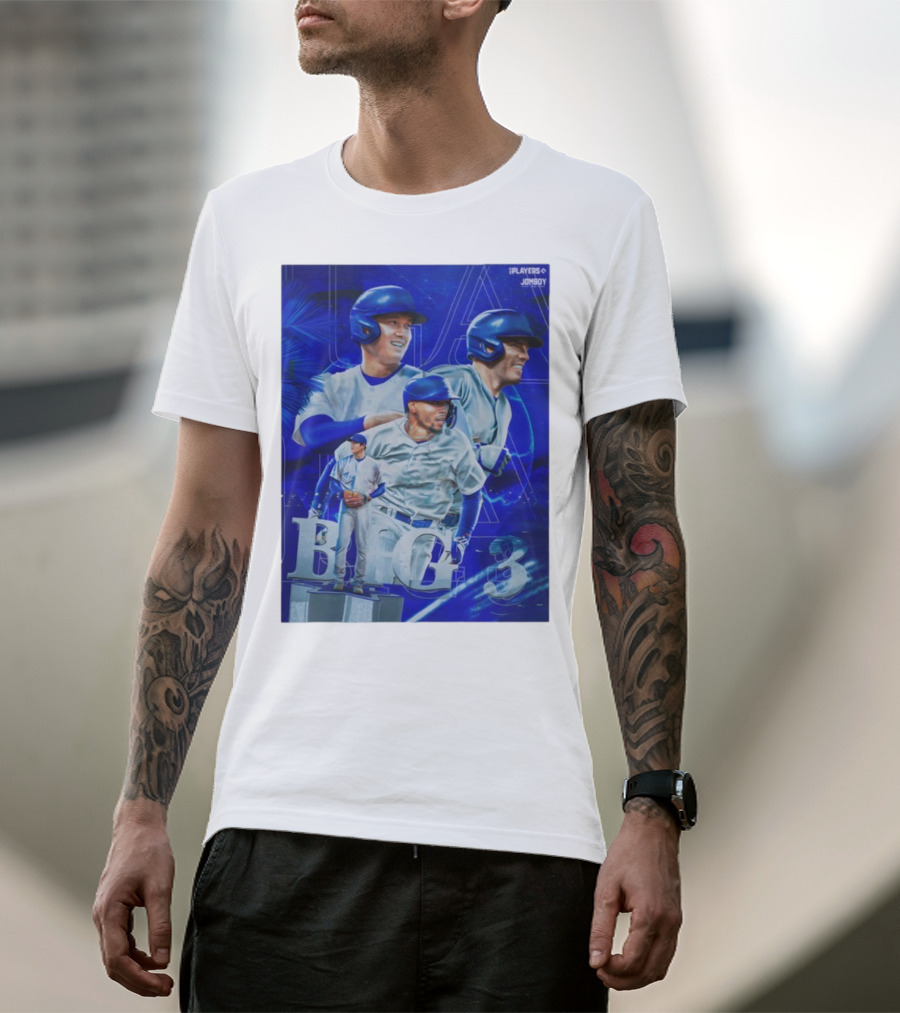 LA Big 3 IPlayers Jomboy Baseball Theme T-Shirt