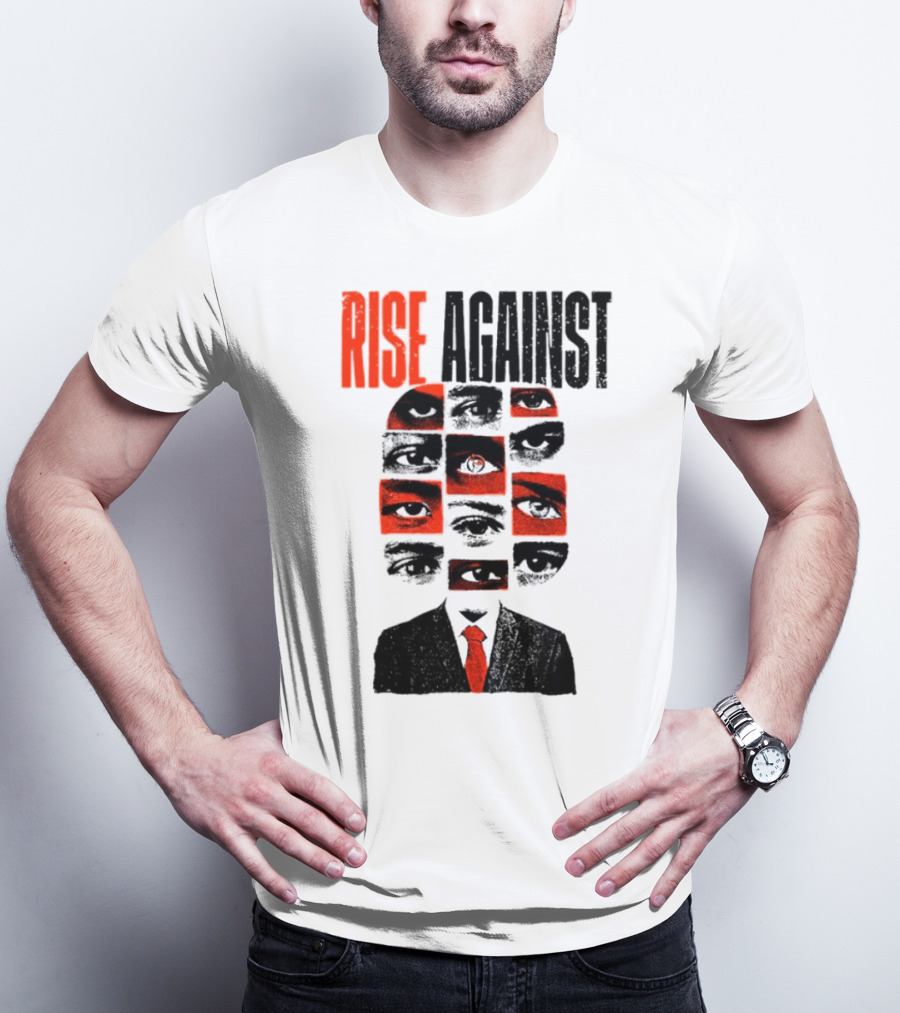 Rise Against Big Brother Surveillance Eyes Suit T-Shirt
