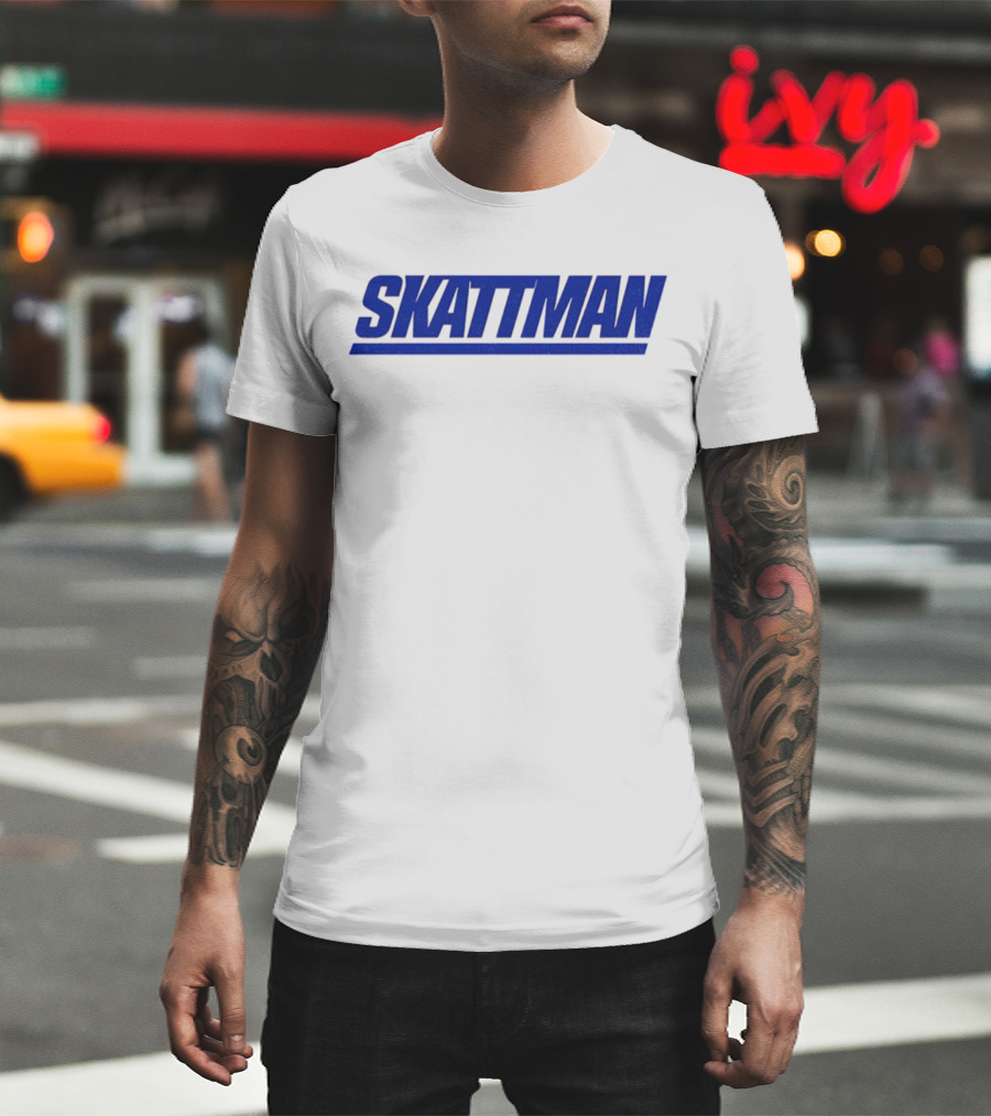 SKATTMAN Cam Skattebo New York Giants Team Spirit T-Shirt