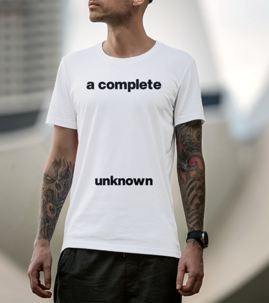 Timothée Chalamet A Complete Unknown Monochrome Style T-Shirt