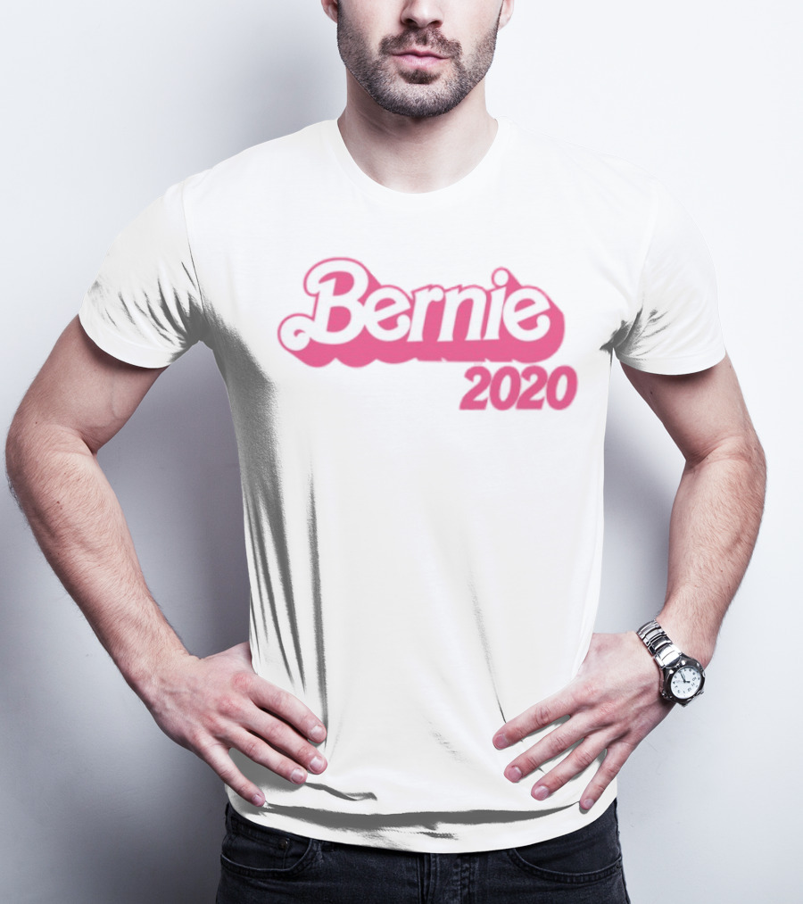 Bernie 2020 Barbie Style Logo Design T-Shirt