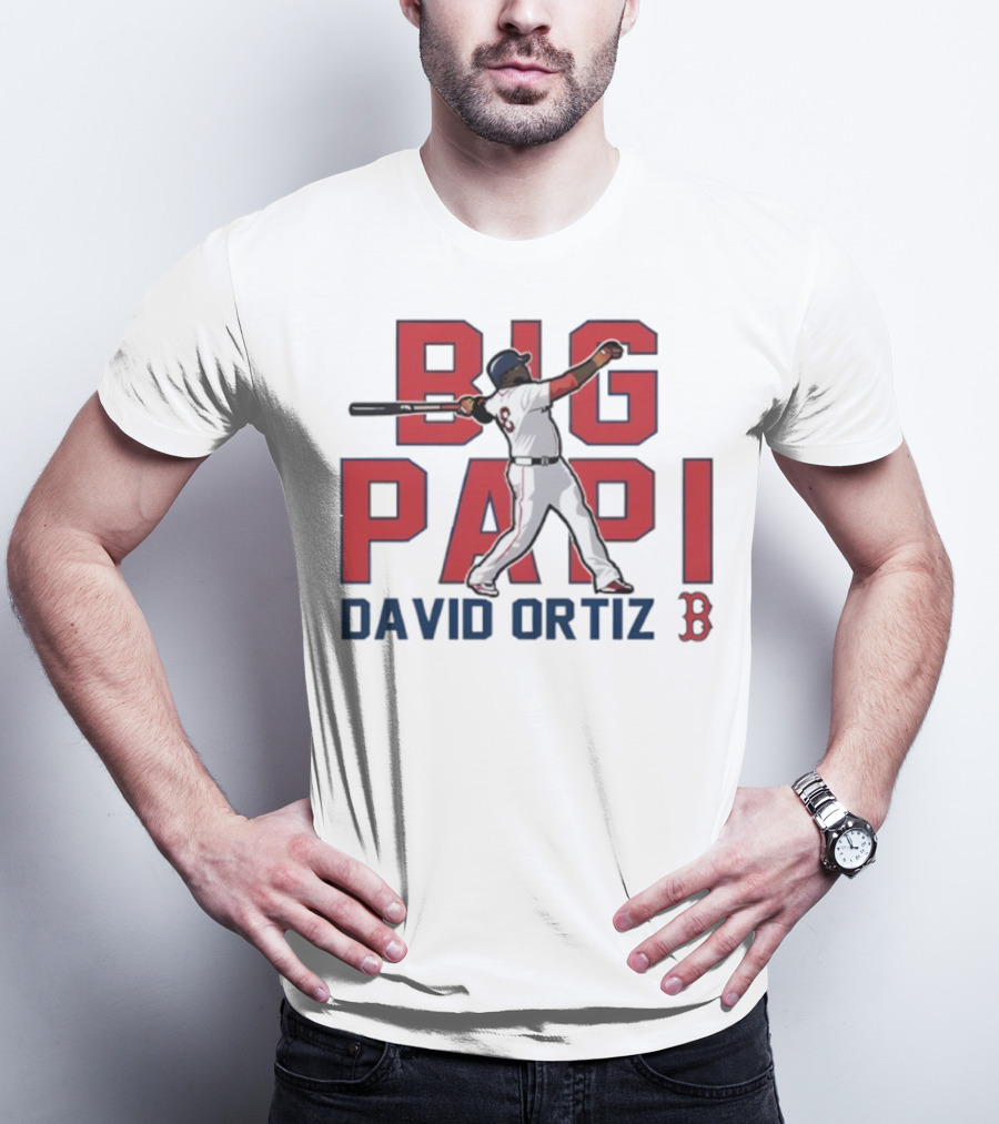 Big Papi David Ortiz Red Sox Cooperstown Player Classic Baseball T-Shirt