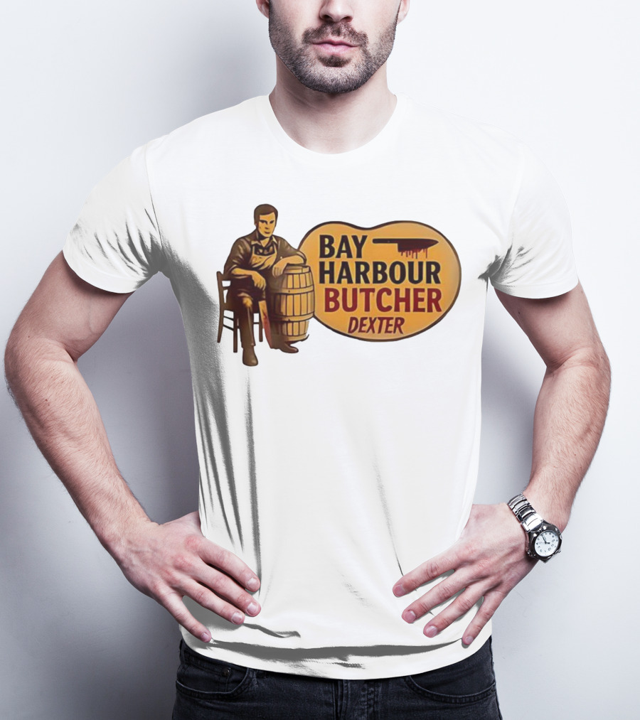 Bay Harbour Butcher Dexter Barrel Dark Vintage Style T-Shirt