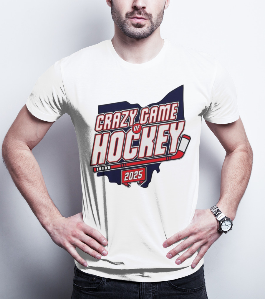 Crazy Game Of Hockey 2025 T-Shirt