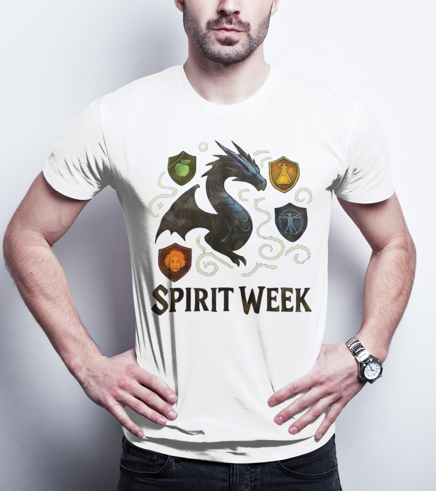 Dragon Shield Icons Spirit Week Design T-Shirt