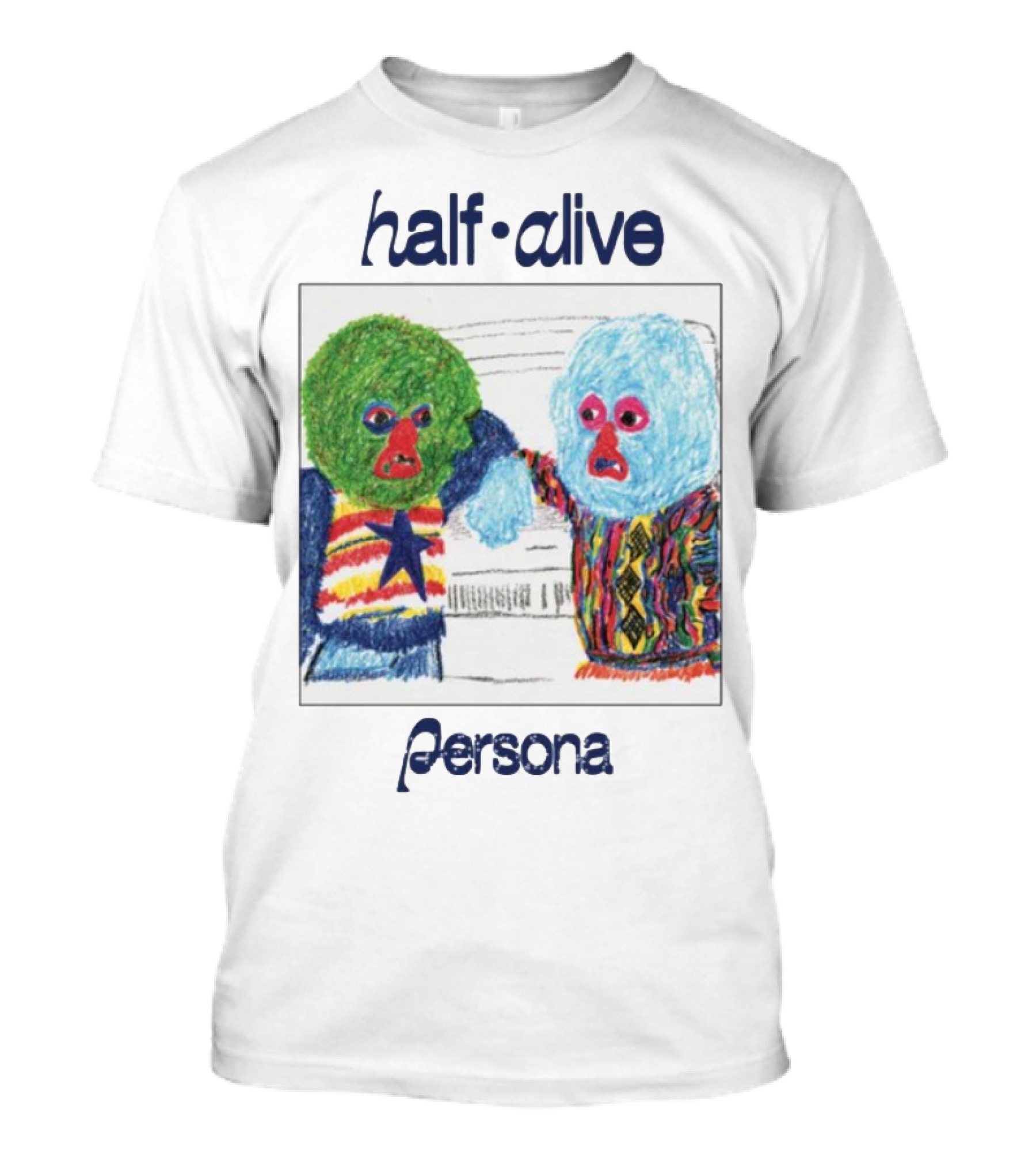 Half Alive Persona Crayon Art Duo T-Shirt