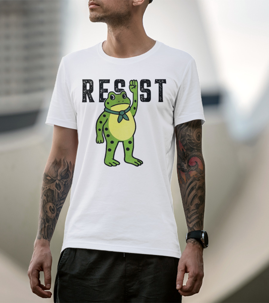 Portland Frog Resist Free Portland Ribbit Power T-Shirt