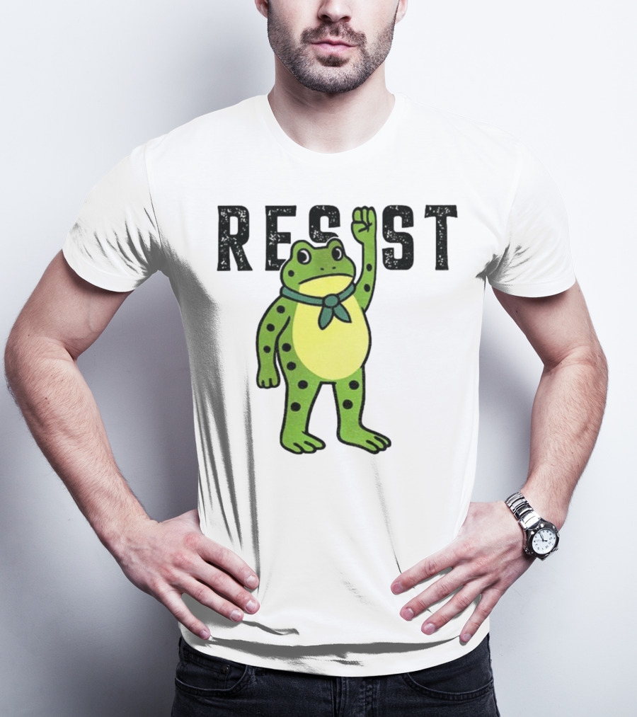 Portland Frog Resist Free Portland Ribbit Power T-Shirt