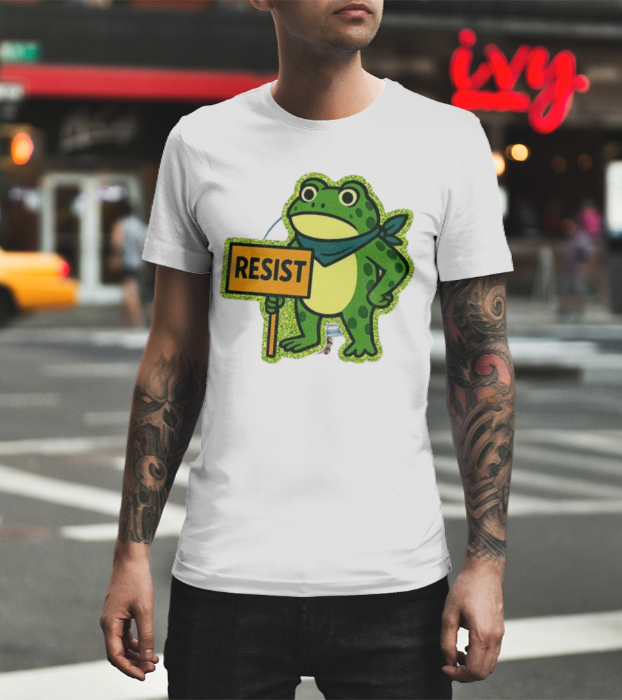 Portland Protest Frog Resist Freedom Anti-ICE T-Shirt