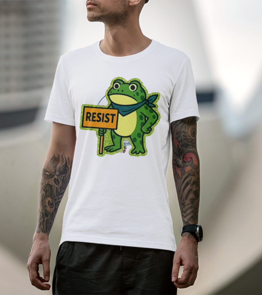 Portland Protest Frog Resist Freedom Anti-ICE T-Shirt