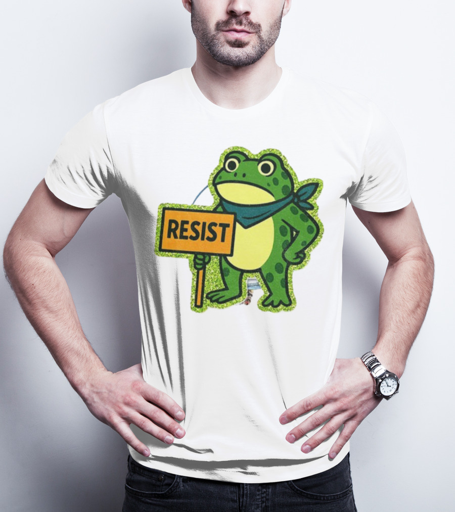 Portland Protest Frog Resist Freedom Anti-ICE T-Shirt