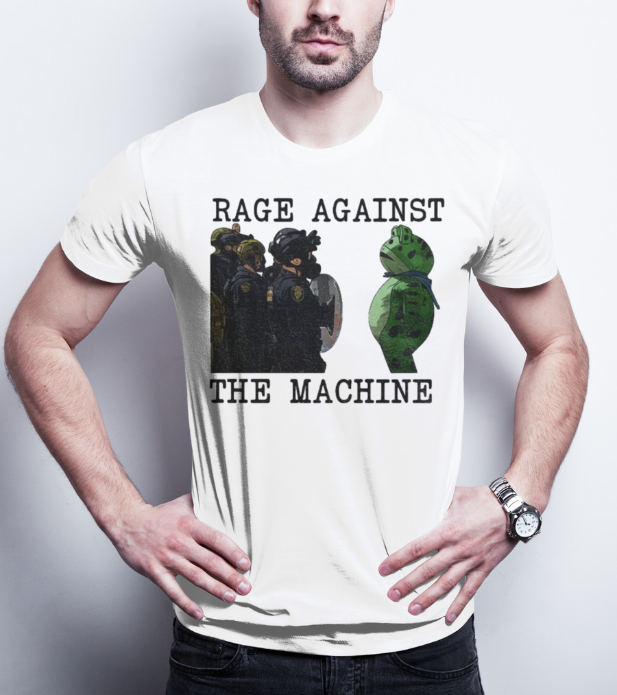 Rage Against The Machine Portland Frog Protest Poland 2025 Political T-Shirt