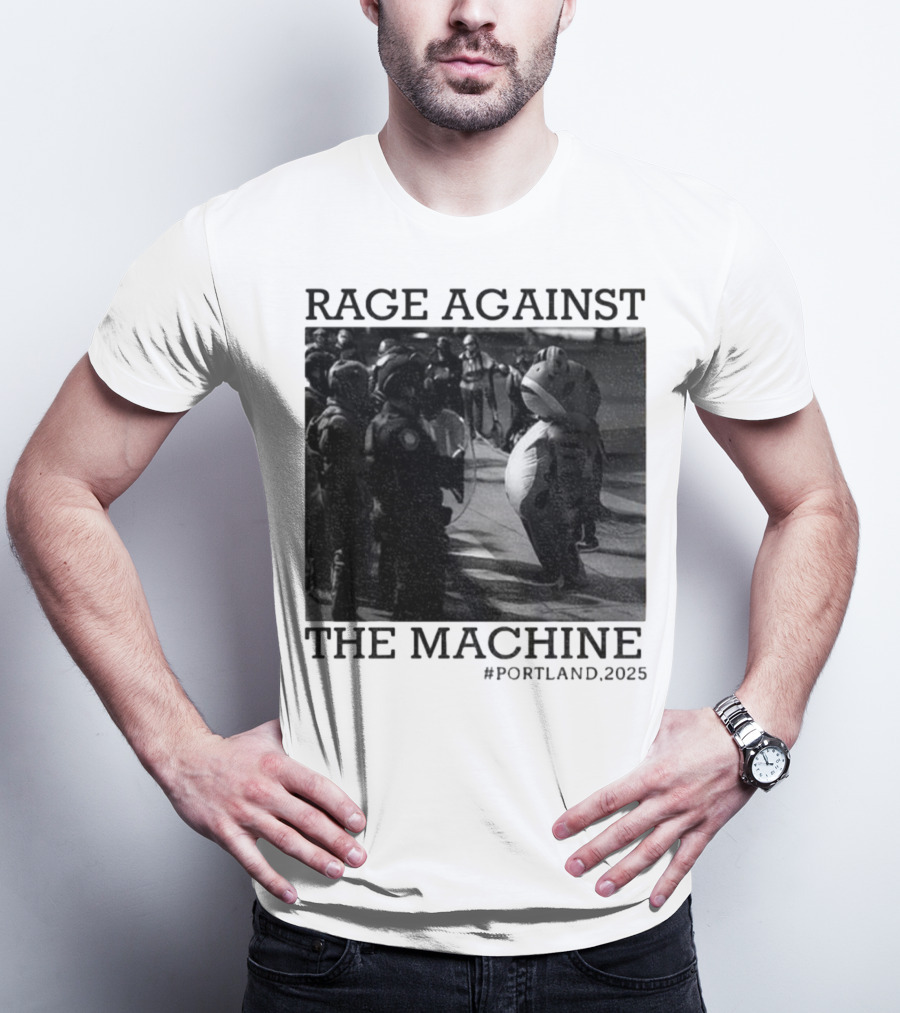 Rage Against The Machine Portland Frog Protest 2025 T-Shirt