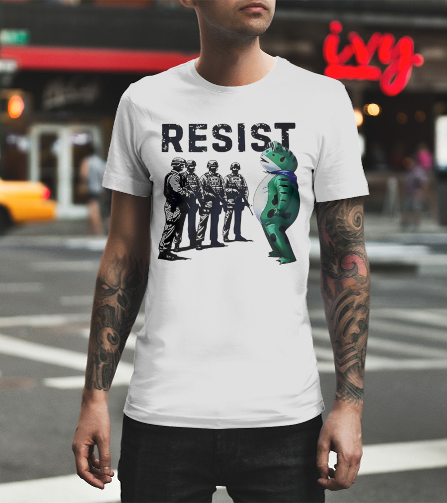 RESIST Portland Frog Protest Iconic Image T-Shirt