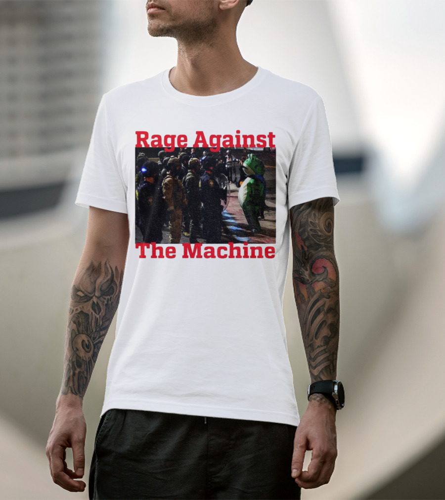 Rage Against The Machine Portland Frog Protest T-Shirt