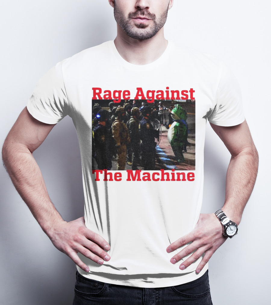 Rage Against The Machine Portland Frog Protest T-Shirt