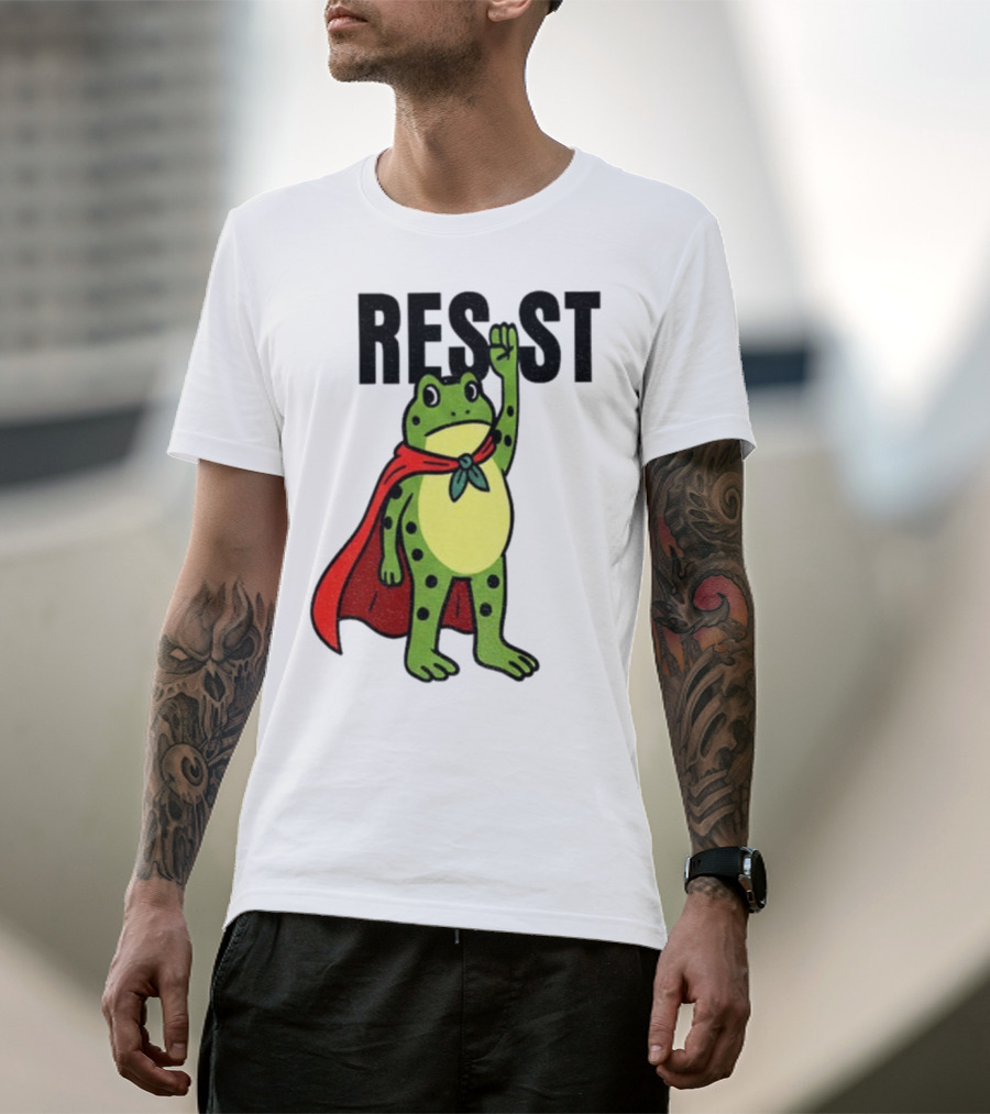Resist Portland Frog Rage Against Machine Iconic Symbol T-Shirt