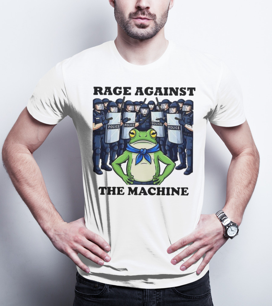 Rage Against The Machine Frog Police Standoff T-Shirt