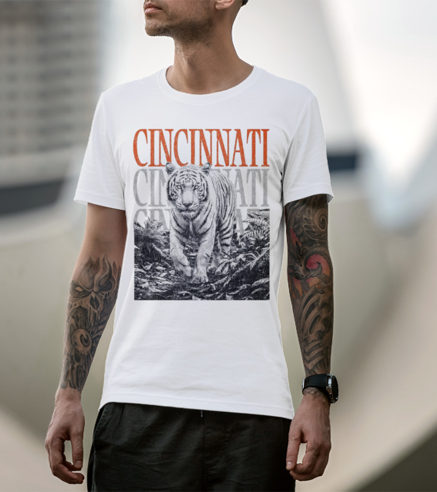 Cincinnati Bengals Tiger Fan Team Spirit T-Shirt