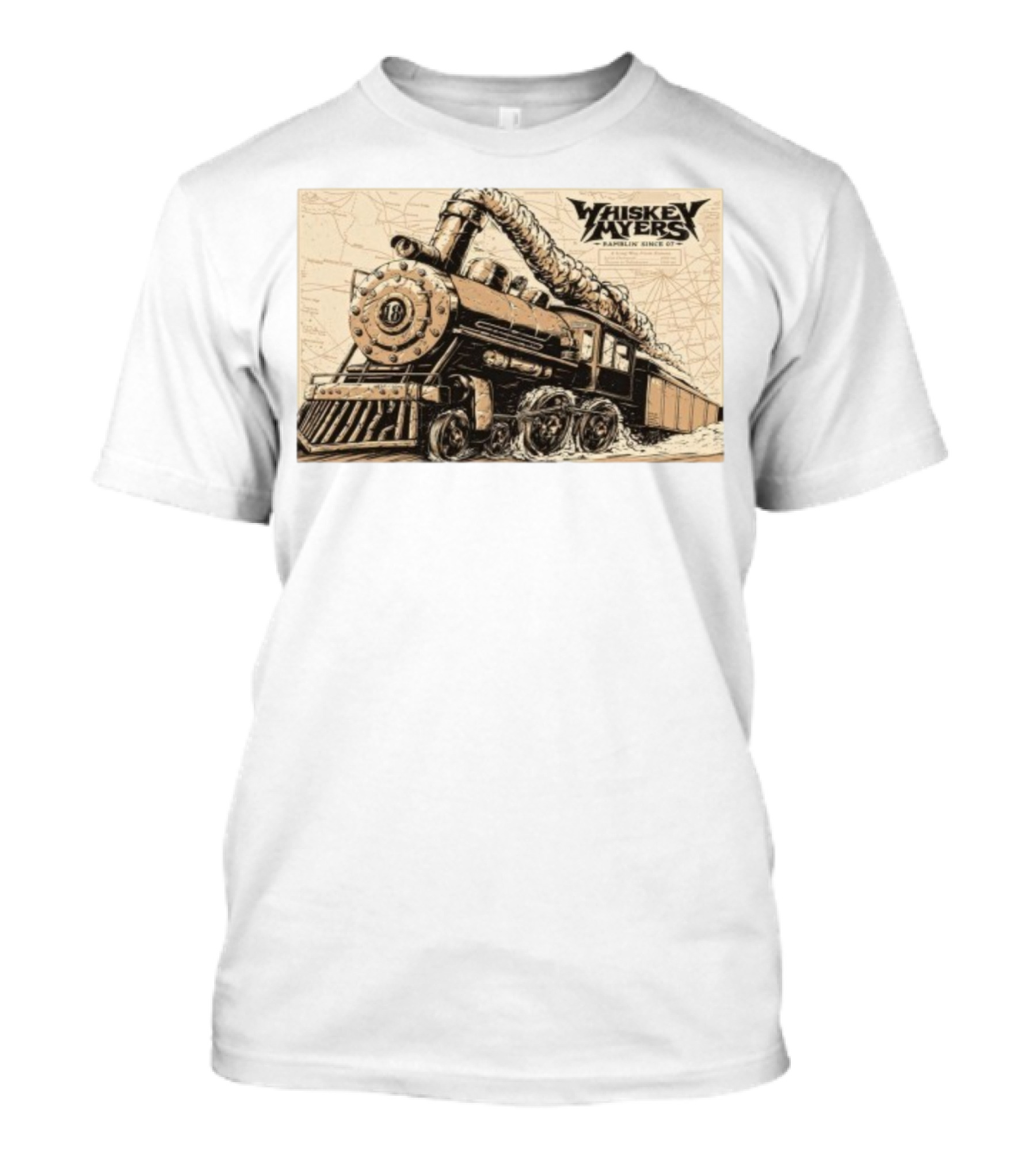 Whiskey Myers Train Greensboro NC October 10 2025 Ramblin' Since 07 T-Shirt