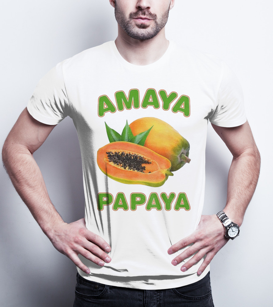 Amaya Papaya Fresh Tropical Fruit Slice T-Shirt
