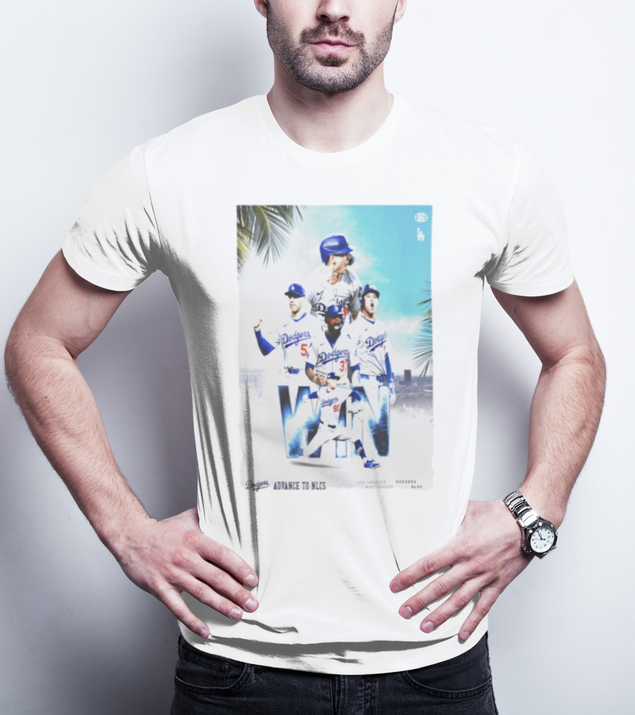 Los Angeles Dodgers Advance To 2025 NLCS Victory Celebration T-Shirt