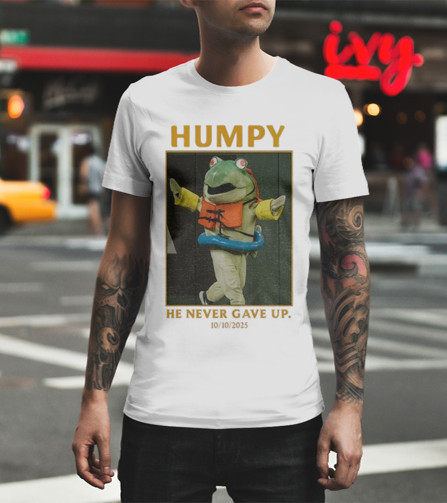 Humpy Salmon He Never Gave Up Seattle Mariners MLB Baseball 10 10 2025 T-Shirt
