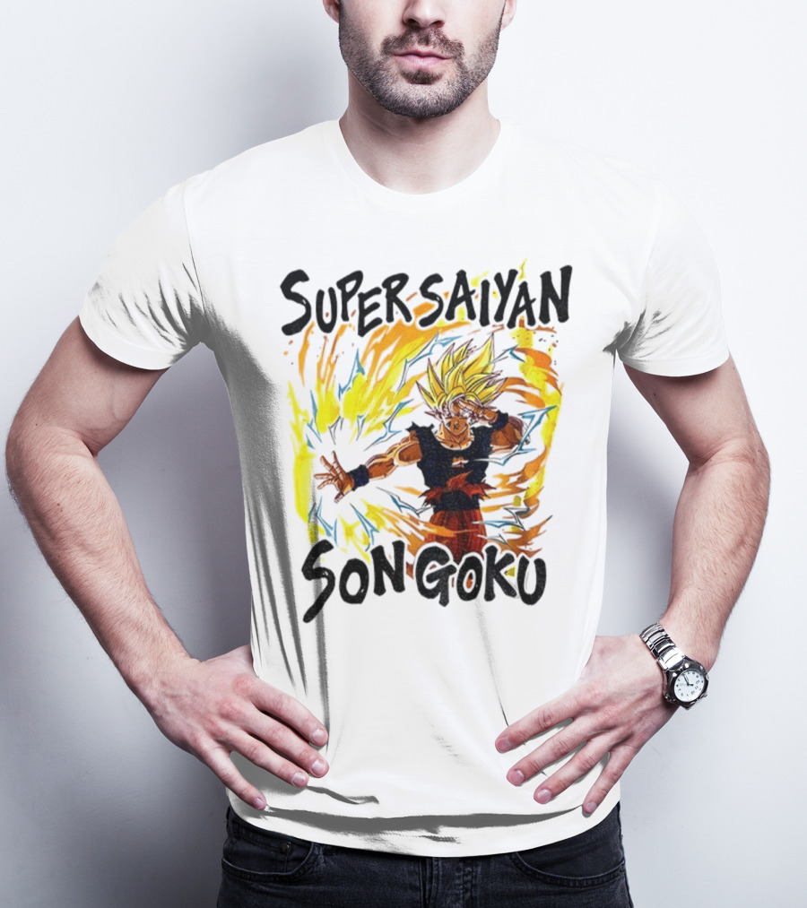 Super Saiyan Son Goku Dragon Ball Flame Aura T-Shirt
