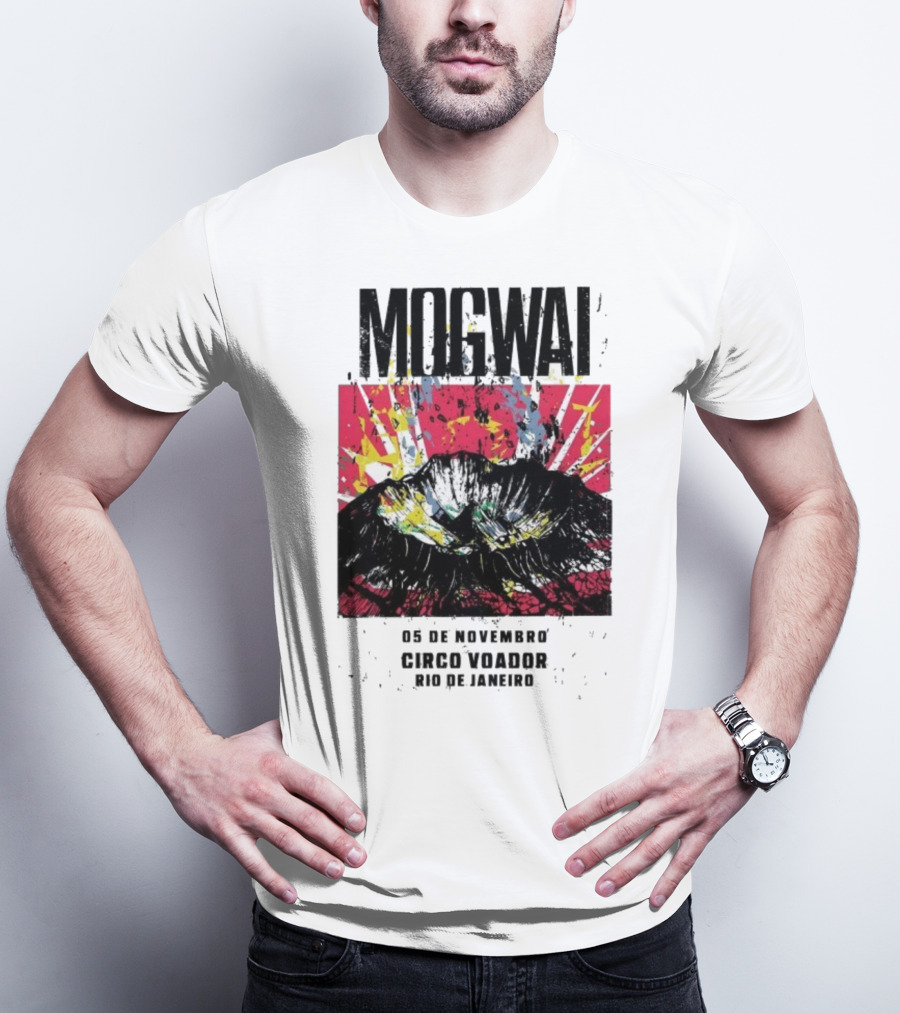 Mogwai Live Circo Voador Rio De Janeiro November 5 2025 Mountain Splash Art T-Shirt