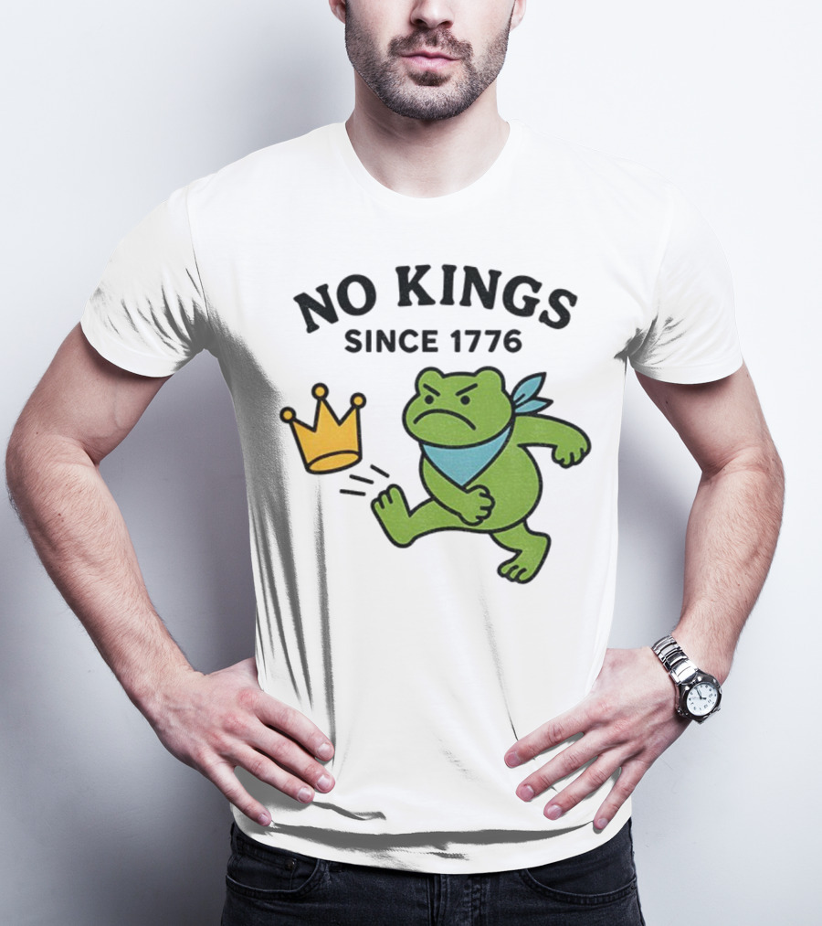 Portland Frog Protest No Kings Since 1776 T-Shirt