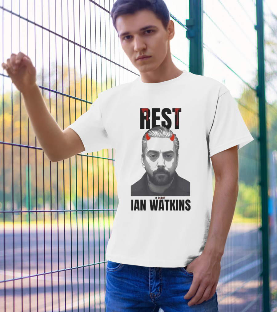 Rest In Peace Ian Watkins Devil Horns Image T-Shirt