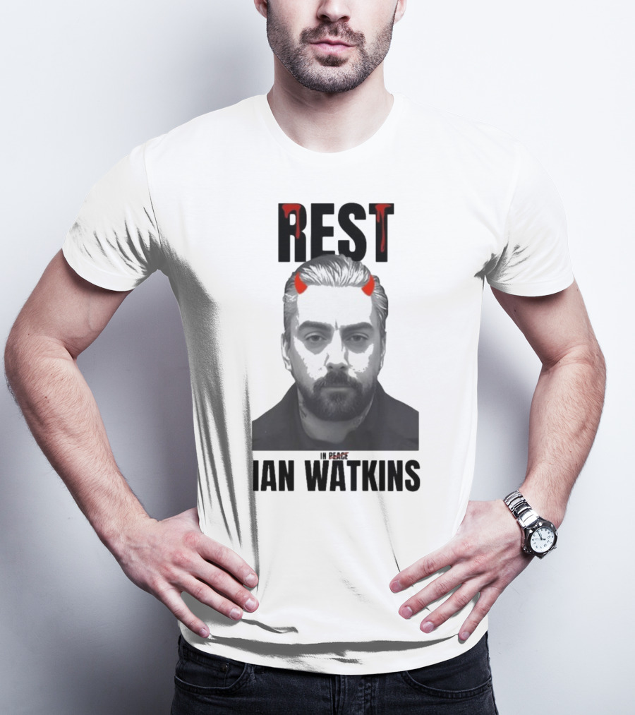 Rest In Peace Ian Watkins Devil Horns Image T-Shirt