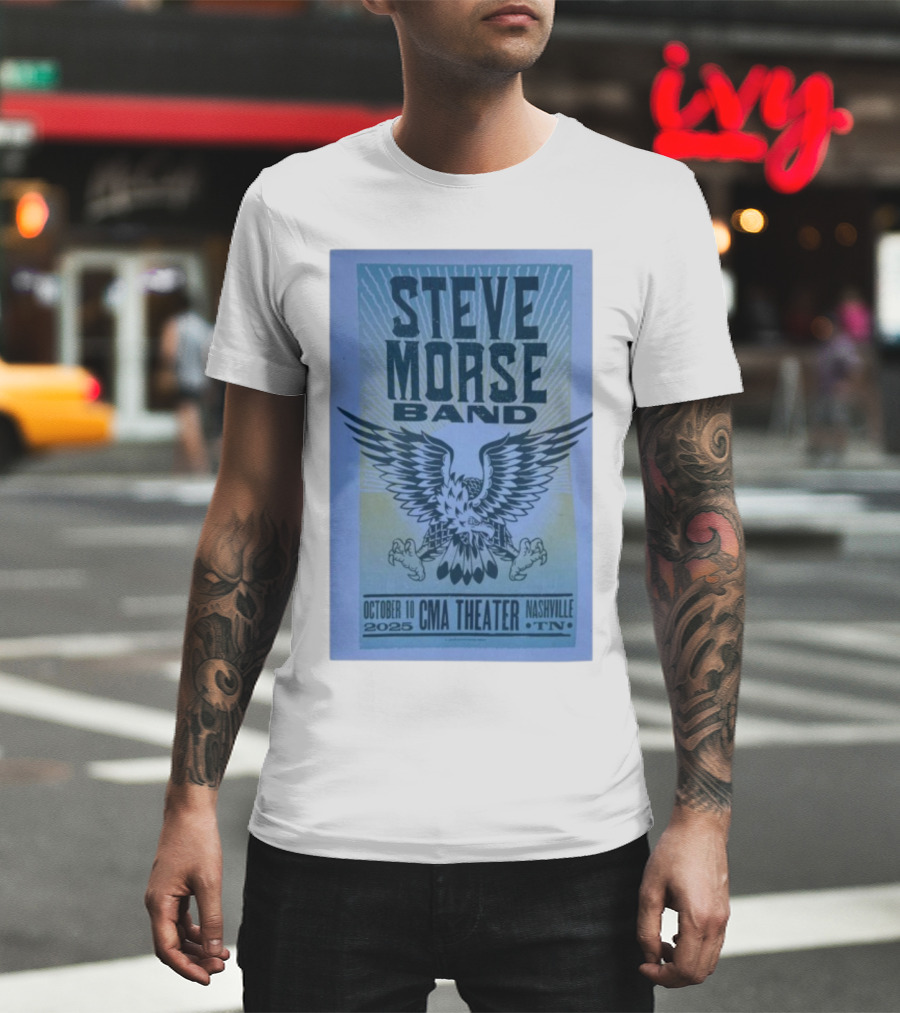 Steve Morse Band CMA Theater Nashville TN October 10 2025 Eagle Design T-Shirt