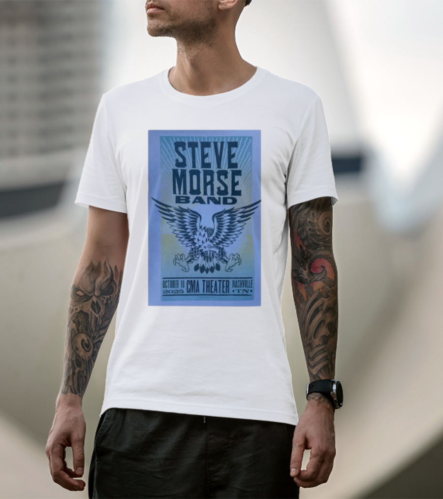 Steve Morse Band CMA Theater Nashville TN October 10 2025 Eagle Design T-Shirt