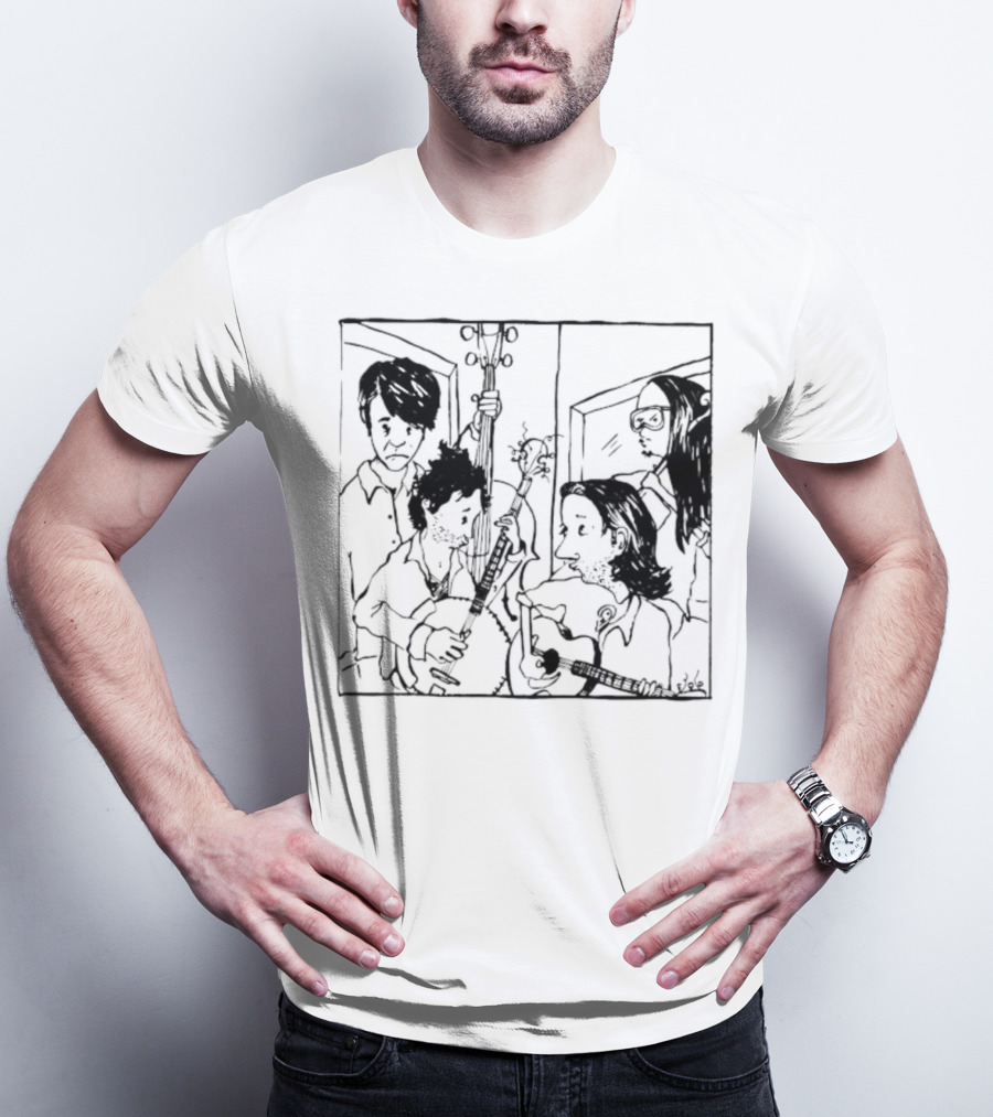 The Avett Brothers Seth Sketch Portrait T-Shirt