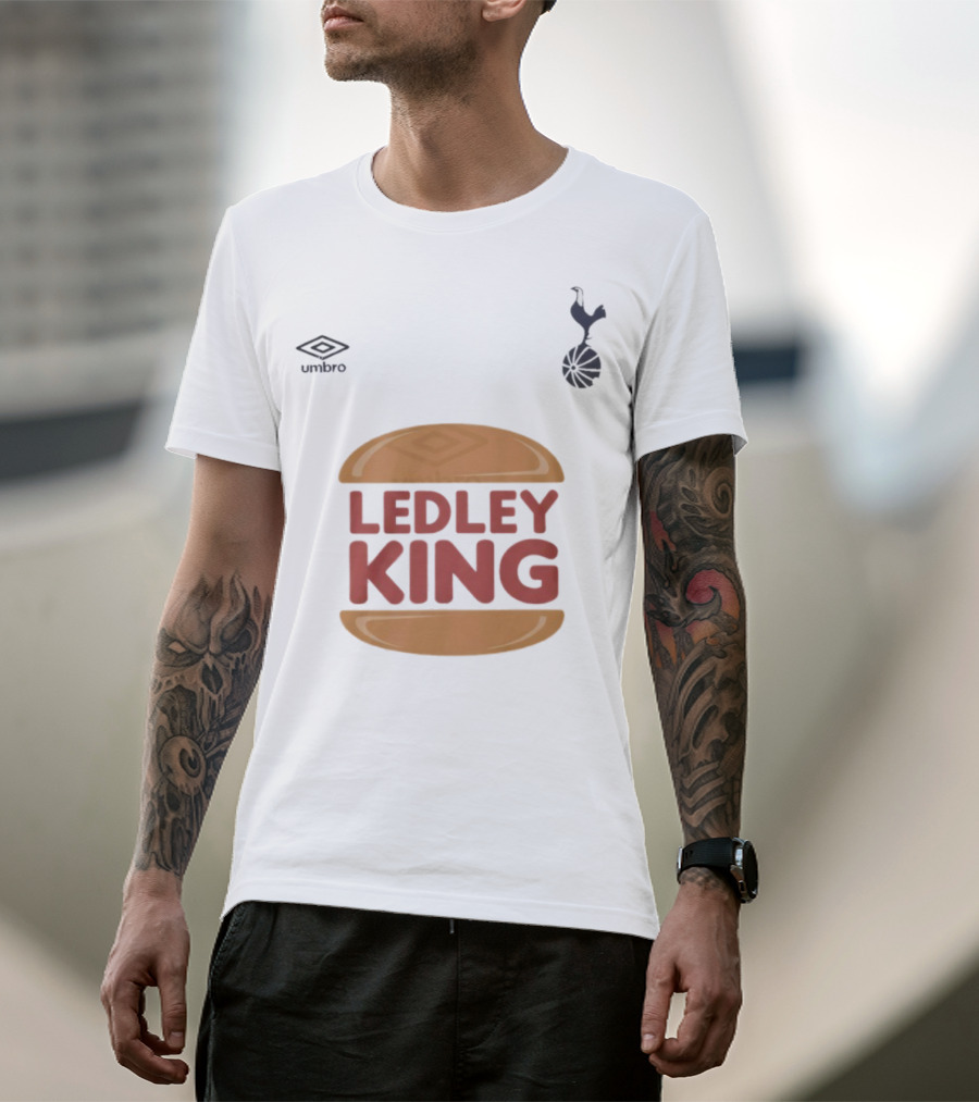 Tottenham Hotspur Umbro Ledley King Burger Logo T-Shirt