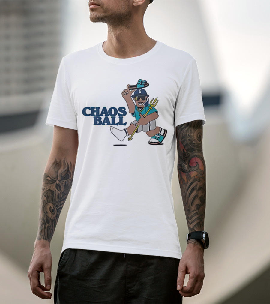 Trillblazin Chaos Ball Seattle Mariners Mascot Design T-Shirt