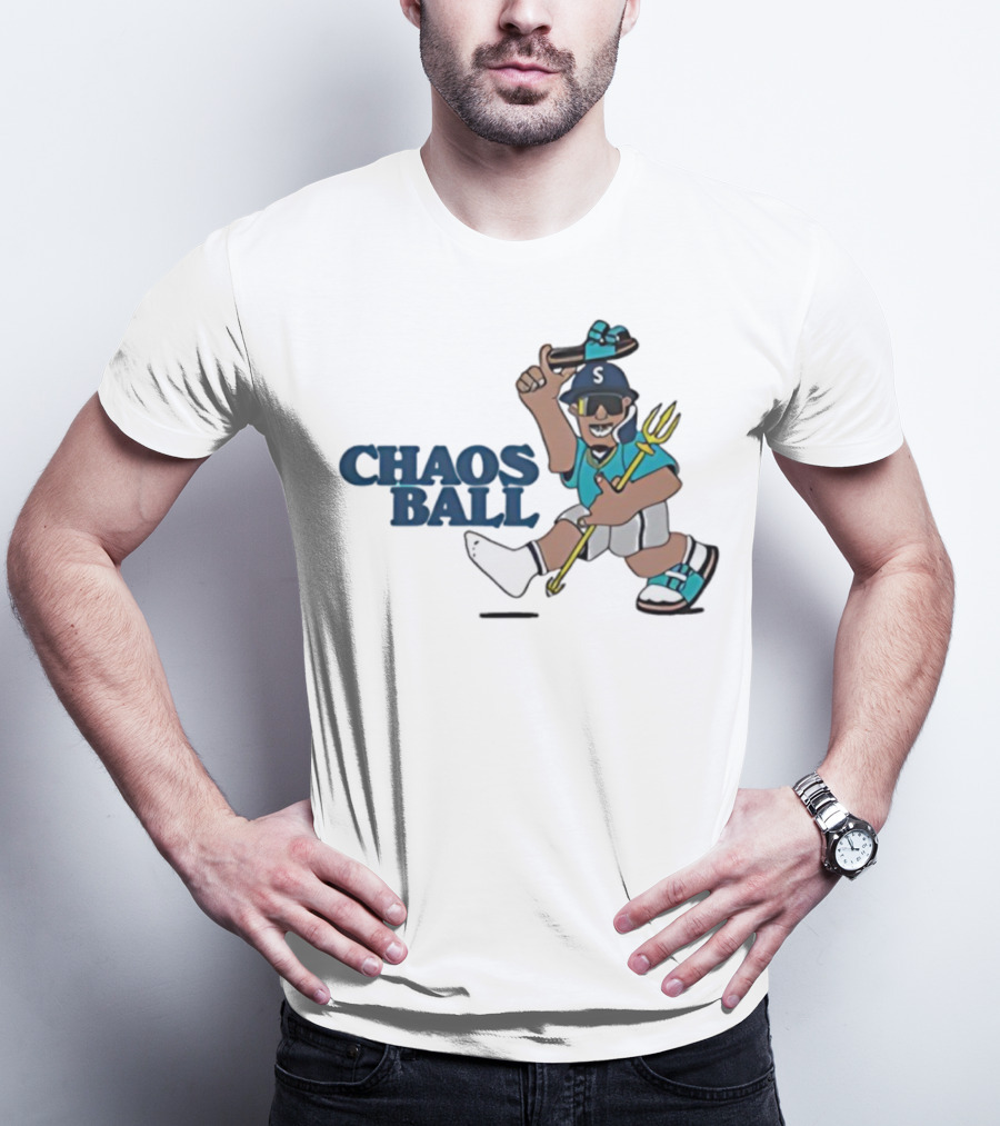 Trillblazin Chaos Ball Seattle Mariners Mascot Design T-Shirt