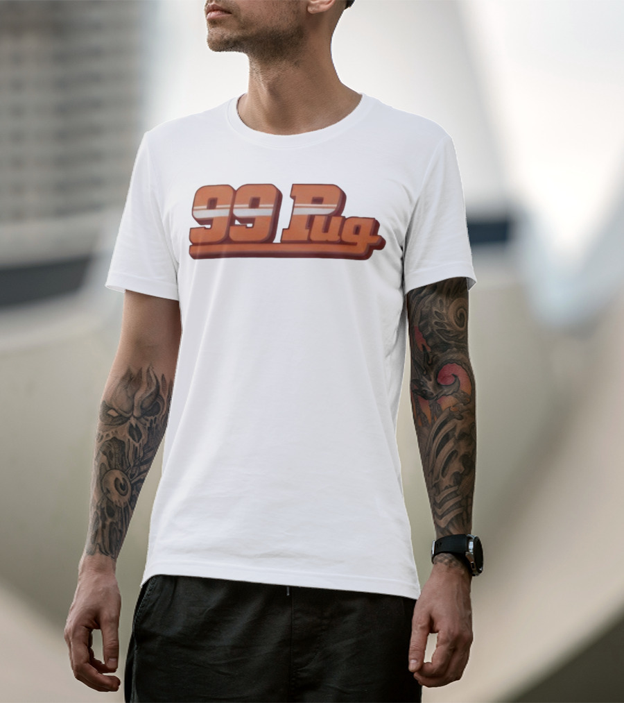 99 Pug Retro Sports Style Bold Font T-Shirt