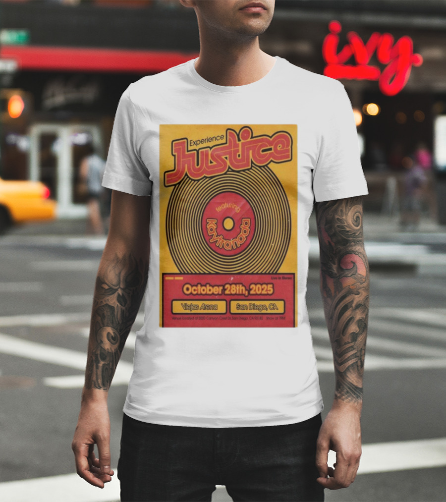 Experience Justice Featuring Kaytranada Live In Stereo October 28th 2025 Viejas Arena San Diego CA T-Shirt