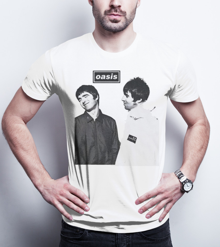 Noel Vs Liam Gallagher Oasis Band Kangol Vintage T-Shirt