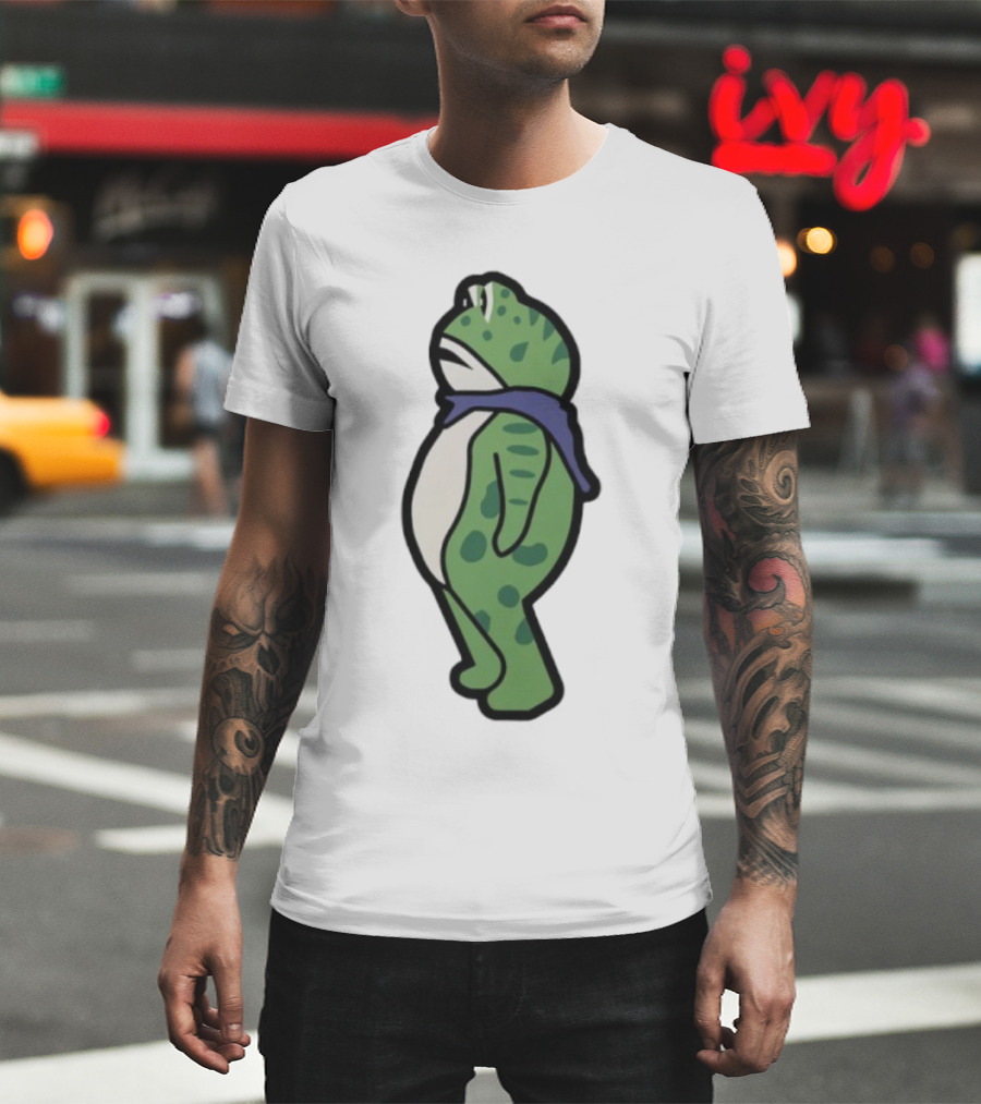 Portland Frog Protester Retro Funny Scarf T-Shirt