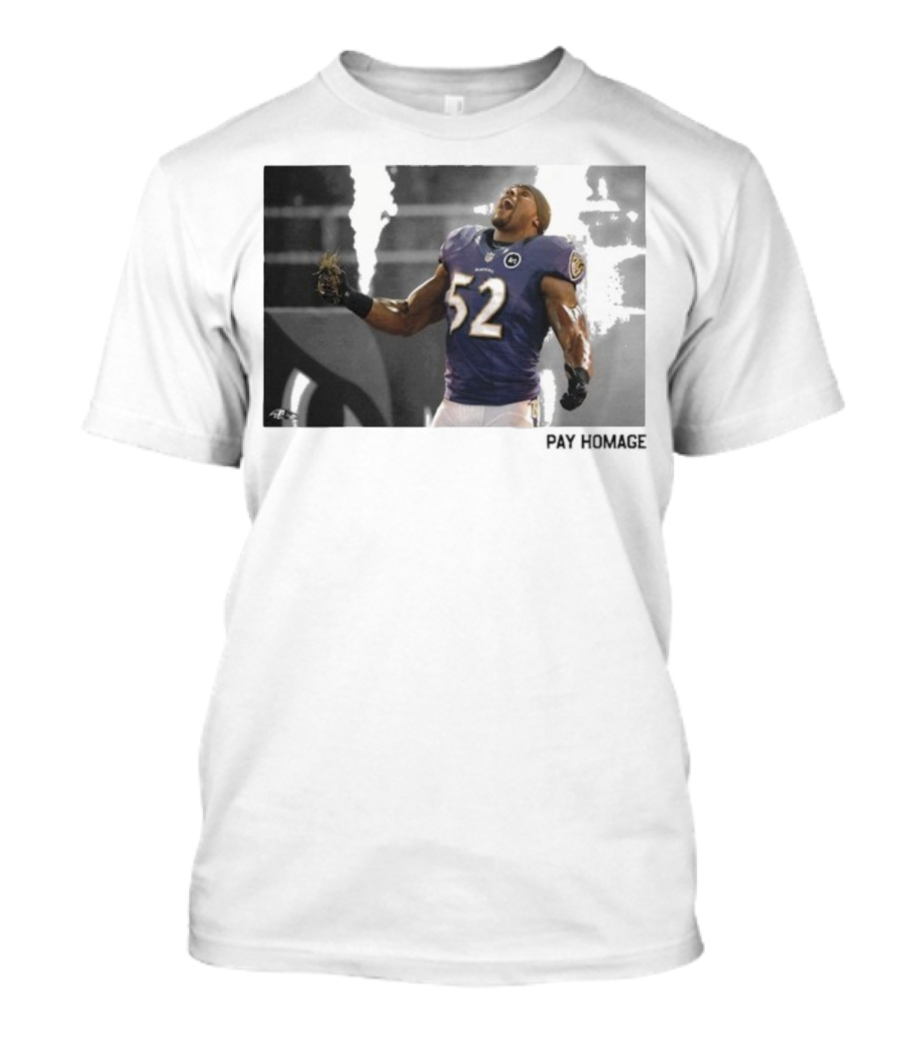 Ray Lewis Baltimore Ravens Legendary Passion NFL 52 T-Shirt