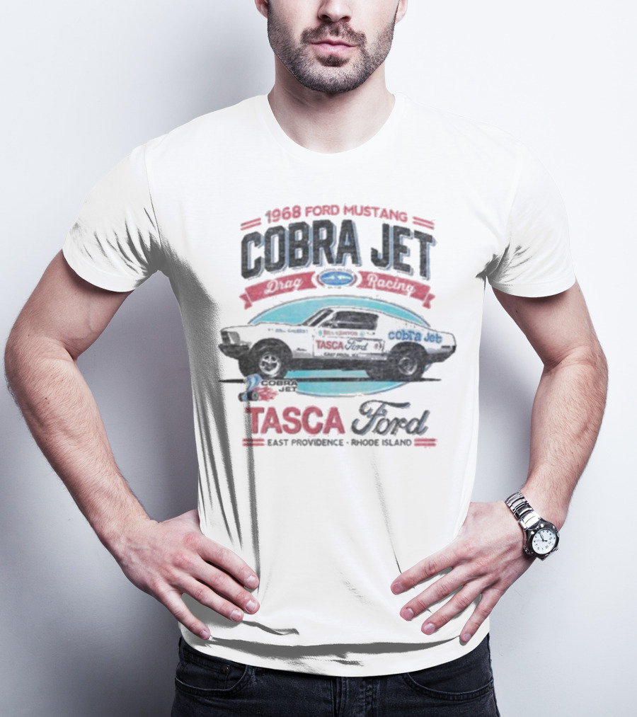 1968 Ford Mustang Cobra Jet Tasca Ford East Providence Rhode Island T-Shirt